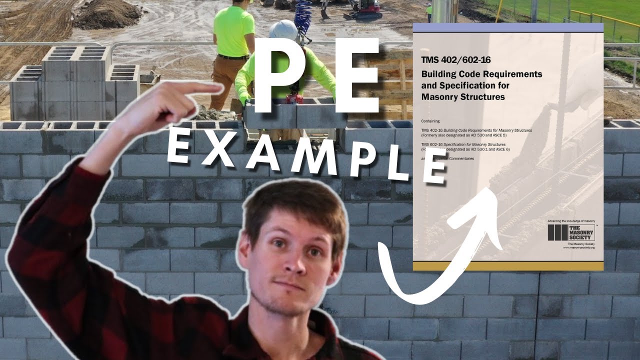 Masonry SE Exam Practice Problem | Out-of-Plane Wall Design #structuralengineering #engineering