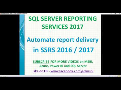 Automatic Report Delivery in SSRS | Email subscriptions in ssrs 2016 / 2017