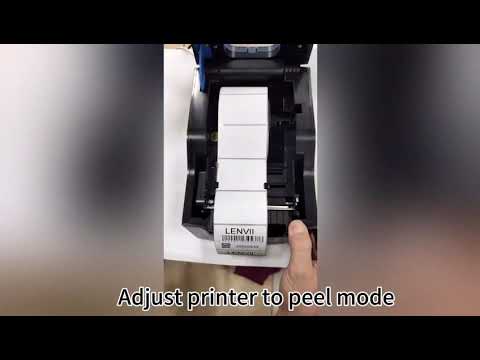 LENVII 370B Barcode Printer Bluetooth and Computer Dual-Use Practical Tutorial