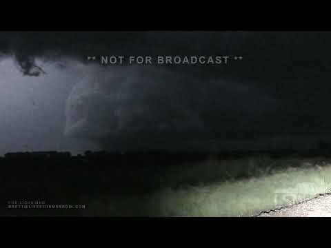 06-20-2025 Enderlin, ND - Nighttime Large Tornado