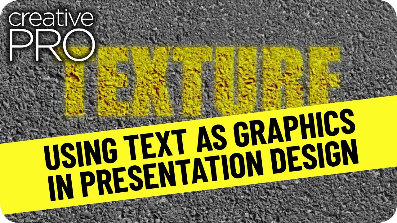 Using Text as Graphics in Presentations ft. Mark Heaps // CreativePro Live