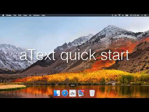aText Quick Start