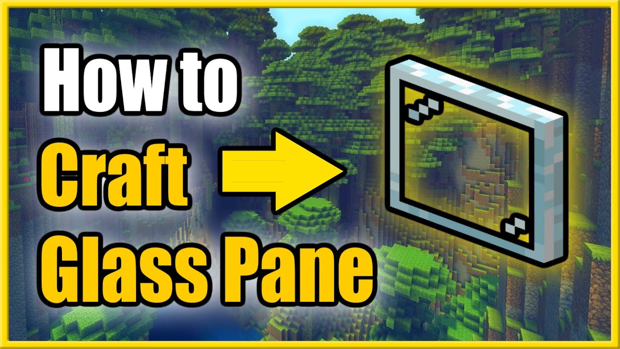 How to Make Glass Pane in Minecraft Survival Mode (Fast Recipe Tutorial)