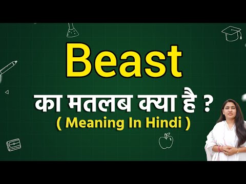 Beast meaning in hindi | Beast ka matlab kya hota hai | Word meaning