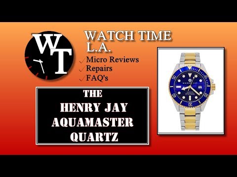 Henry Jay Aquamaster Watch Review Model HJ2001