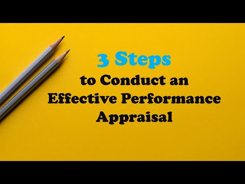How to conduct an effective performance appraisal