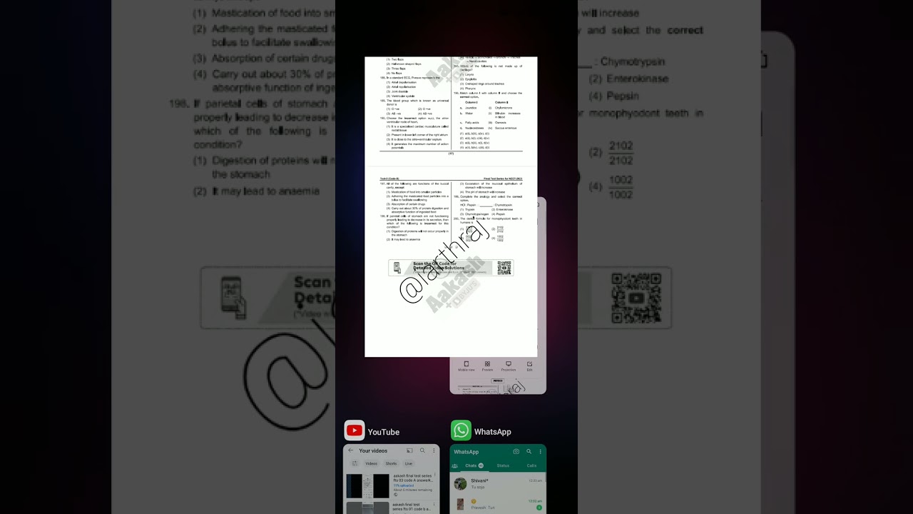 aakash  fts 3 code B answerkey #aakashjanakpuri #aakashtest @Aakash_NEET #pw