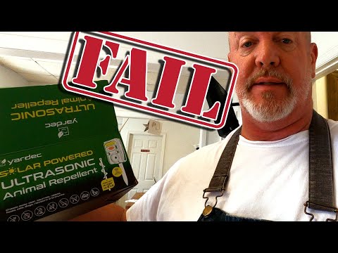 YARDEC Solar Animal Repellent - real-world use - watch before you buy!