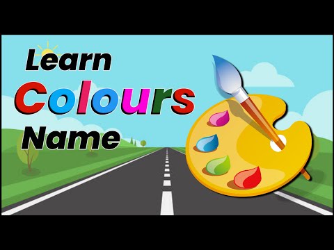 Colour names in English for Nursery kids | List of Colours - Fast Learning Kids