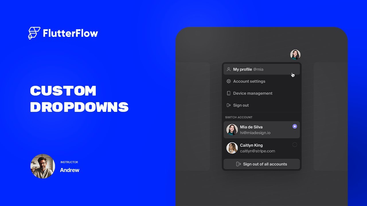 Dropdowns | FlutterFlow.io Tutorial