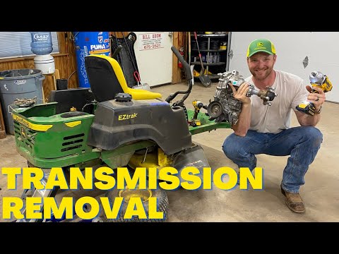 How to Remove Zero Turn Hydrostatic Hydro-Gear Transmission (John Deere Z255 Lawn Mower)