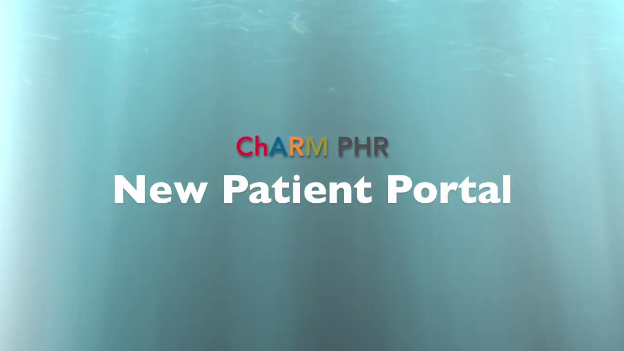 CharmHealth PHR Patient Portal - Introducing New User Interface