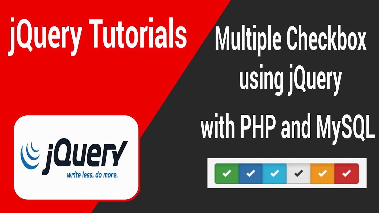 Multiple check box using jQuery With PHP and MySQL in Tamil