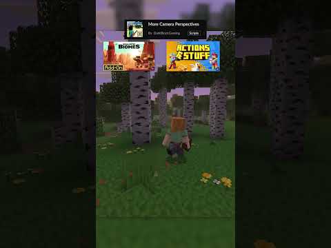 Minecraft Bedrock: Realistic Biomes & Action Stuff & Dynamic Camera #shorts