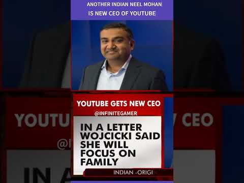 Neal Mohan Youtube New CEO #shorts