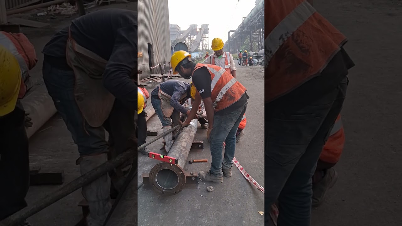 Elbow fitup#ytshorts#shorts#mechanical #pipefitting#construction#welding#grinding#tatasteel