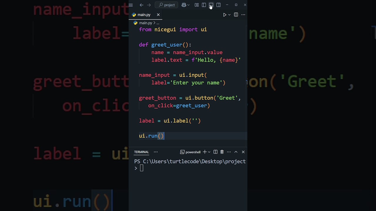 Build a Web App with Python in 60 Seconds! | NiceGUI Tutorial #python