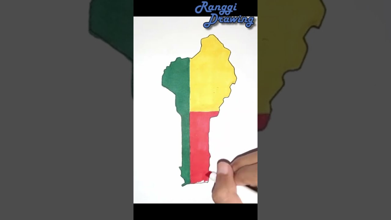 Drawing Map of Benin