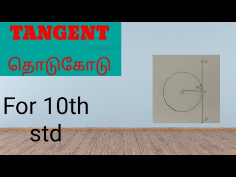 Properties of tangent/Basic concepts /10 th STD English and Tamil medium/தொடுகோடு(SR ACADEMY)