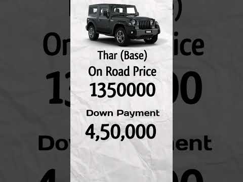 Mahindra Thar On road price in india