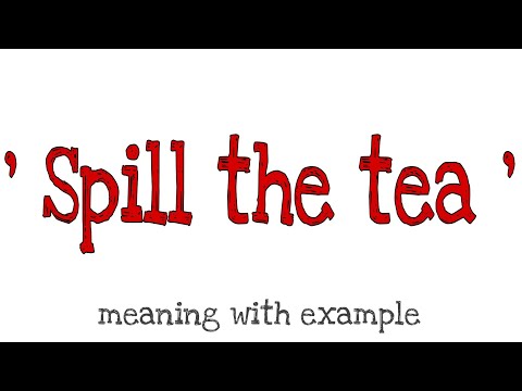 Spill the tea - meaning and example #english #idiom #phrase #listening #vaishnavi #youtube #shorts