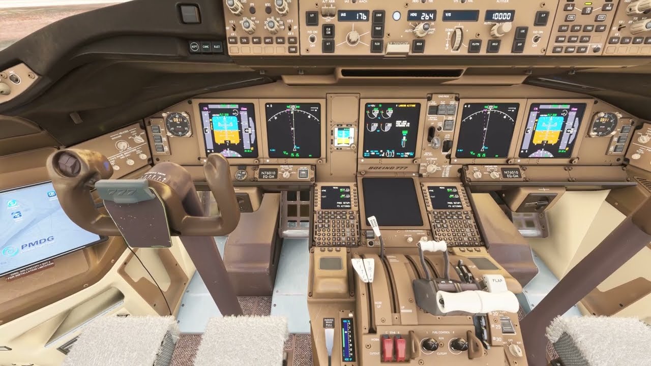 Reverse thrust on PMDG 777-200ER doesn't work at standstill with brakes off with certain ...