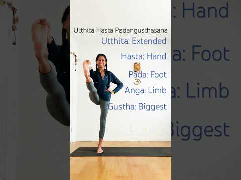 Sanskrit for Yoga | Utthita Hasta Padangusthasana | Easy Sanskrit for Beginners