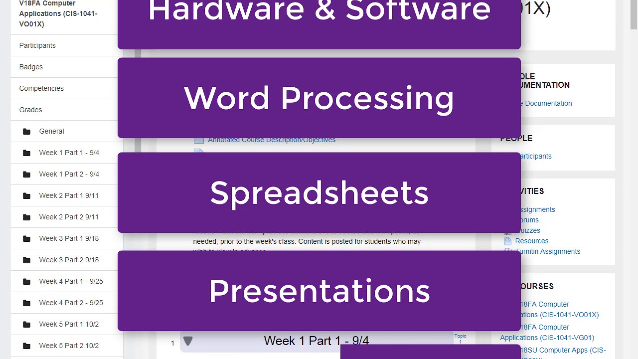 Intro to Computer Applications   Part 1