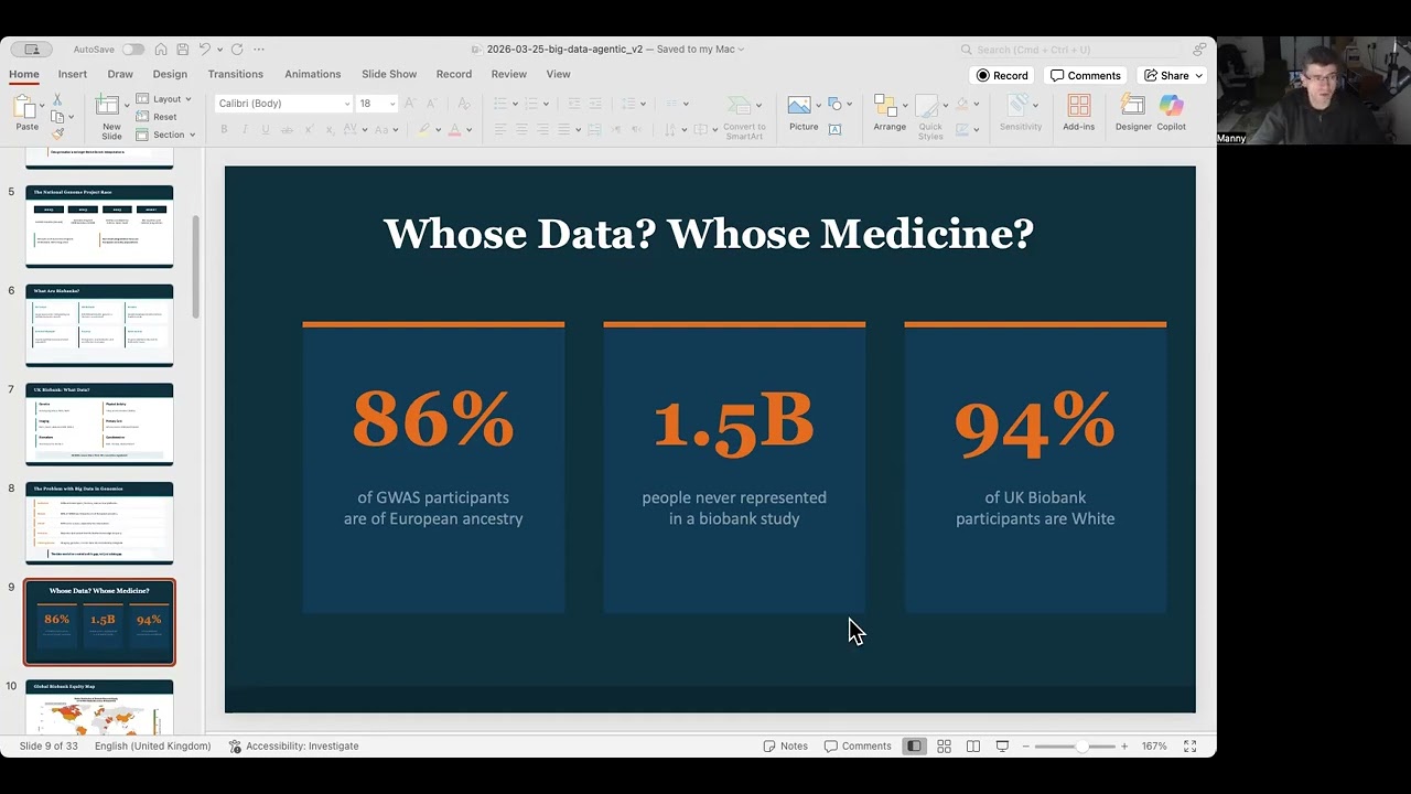 Big Data, Agentic AI, and the Future of Genomic Medicine | Dr Manuel Corpas