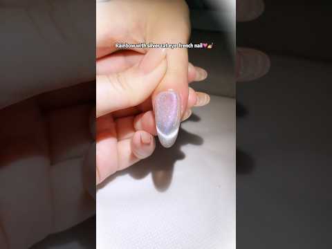 Rainbow with Silver cat eye French nailπ
π #solwink #nails #naildesign #tutorial #cateyegel #fyp