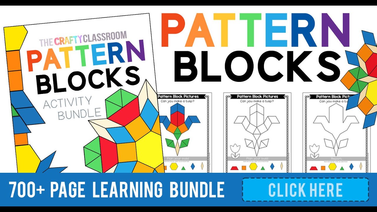 Pattern Block Templates Activity Bundle