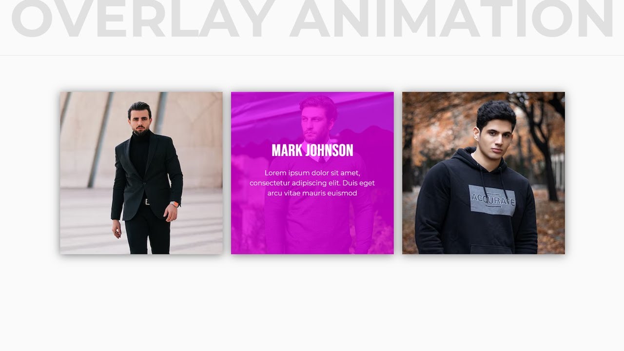 CSS Image Hover Overlay Animation | CSS Animation Tutorial