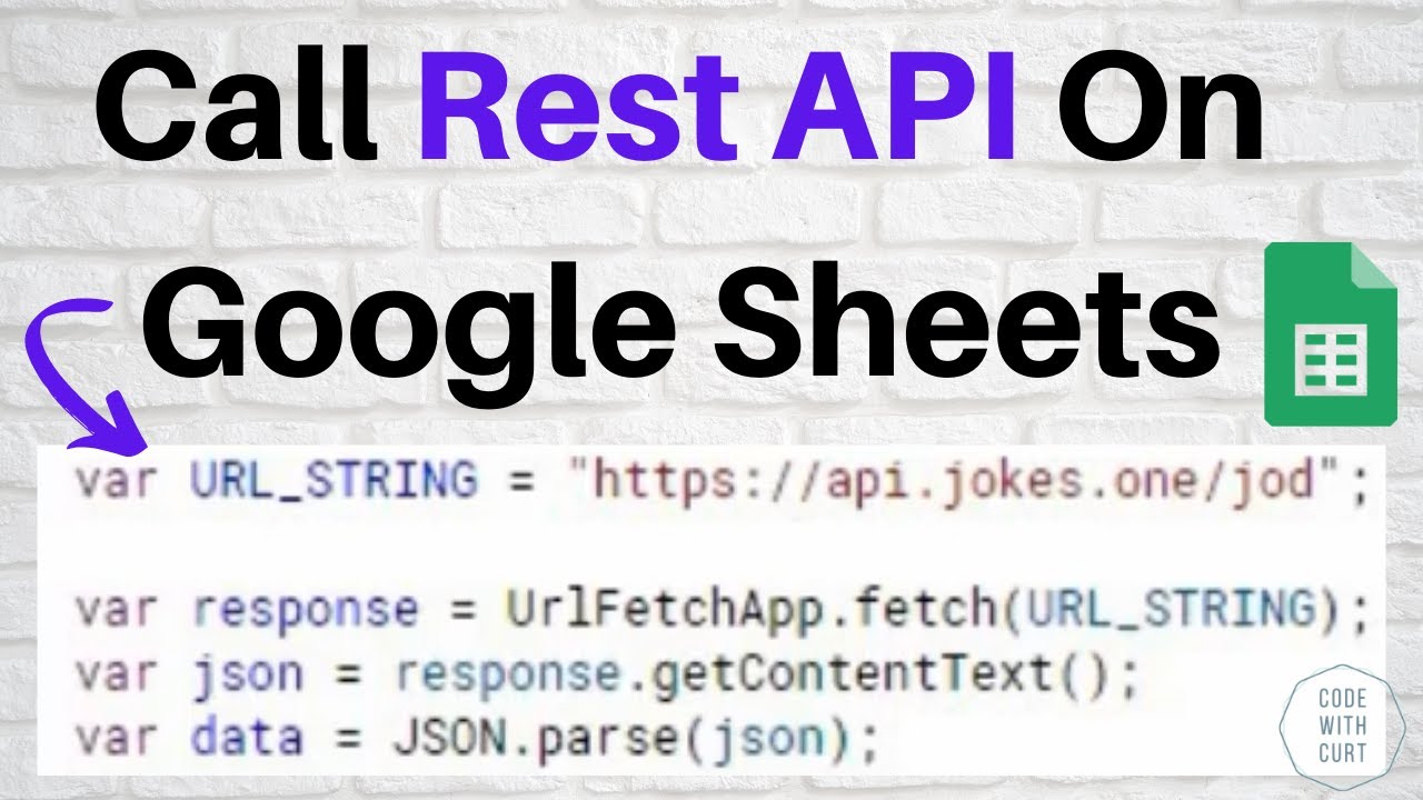 Call Rest API on Google Sheets using Google Apps Script