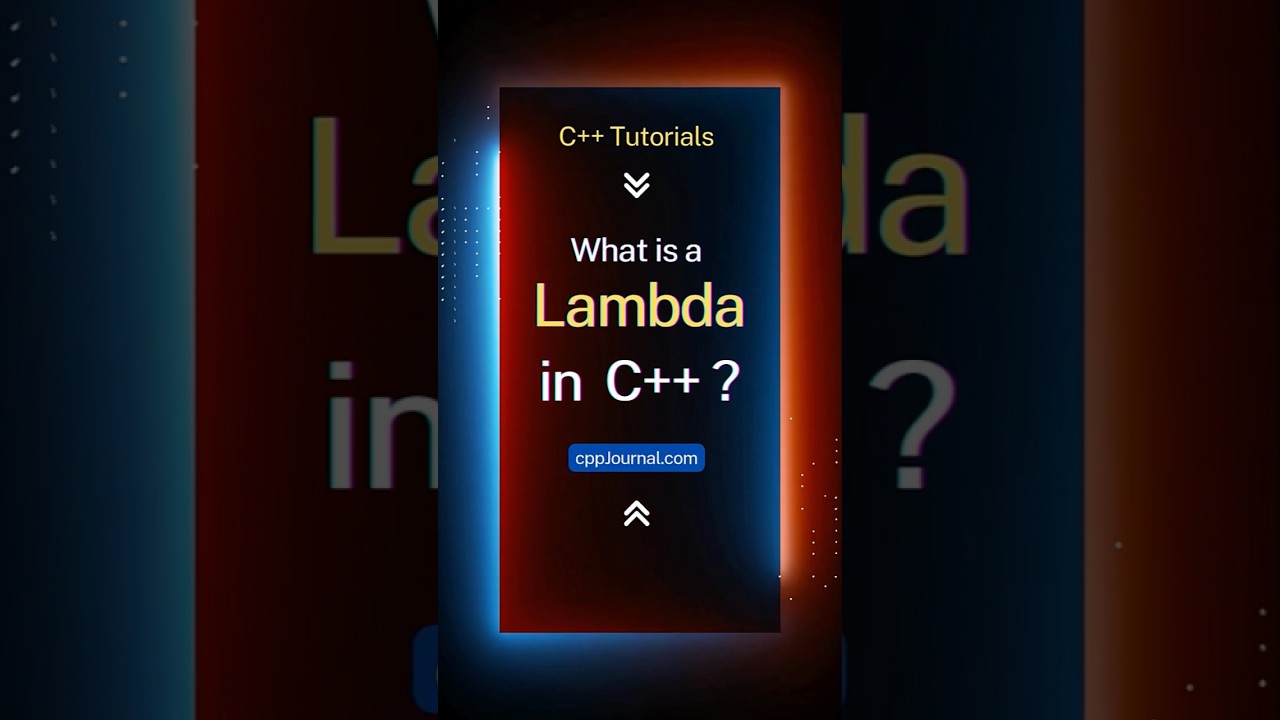 What is a Lambda in C++? #cppbasics #cpptutorial #programming