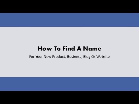 Business Name Ideas | How to find the perfect name, logo and domain name for your business