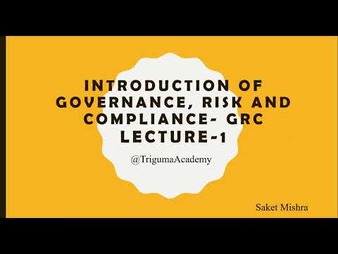ServiceNow GRC- Introduction to Governance, Risk & Compliance (GRC) in ServiceNow- Lecture-1