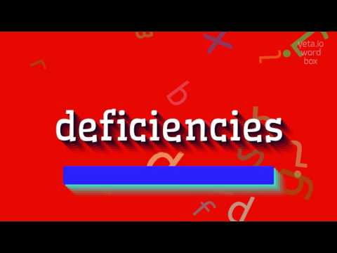 How to say "deficiencies"! (High Quality Voices)