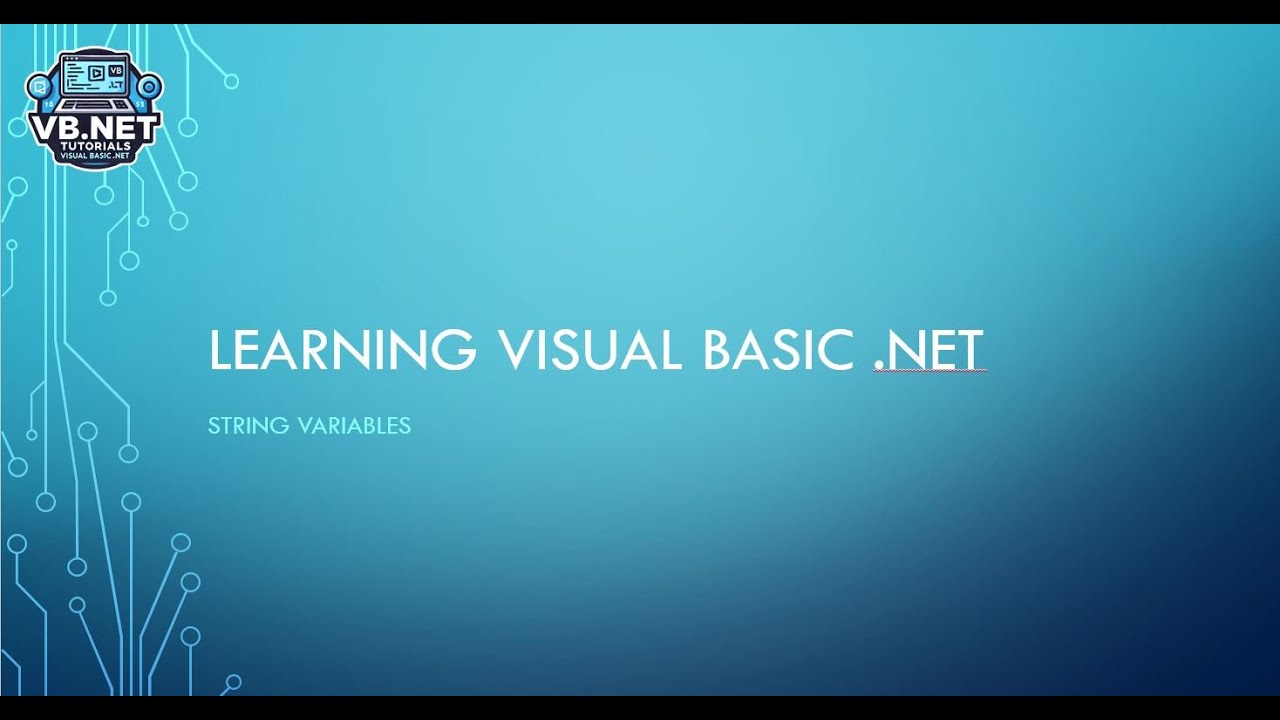 Visual Basic .NET Beginner Tutorial: Understanding String Variables and Concatenation