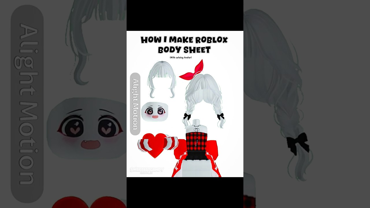 How I make Roblox Body Sheet#roblox #tutorial #tutorials #bodysheet #tweening #tween #howto #fyp