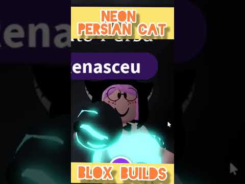 ✨😸NEON PERSIAN CAT - Adopt me! ✨😻
