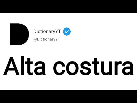 Alta costura Meaning in English