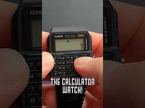Casio Calculator Watch Unboxing & Function Demo ⌚️ Twincept Databank CA-53W-1CR #casio #vintage