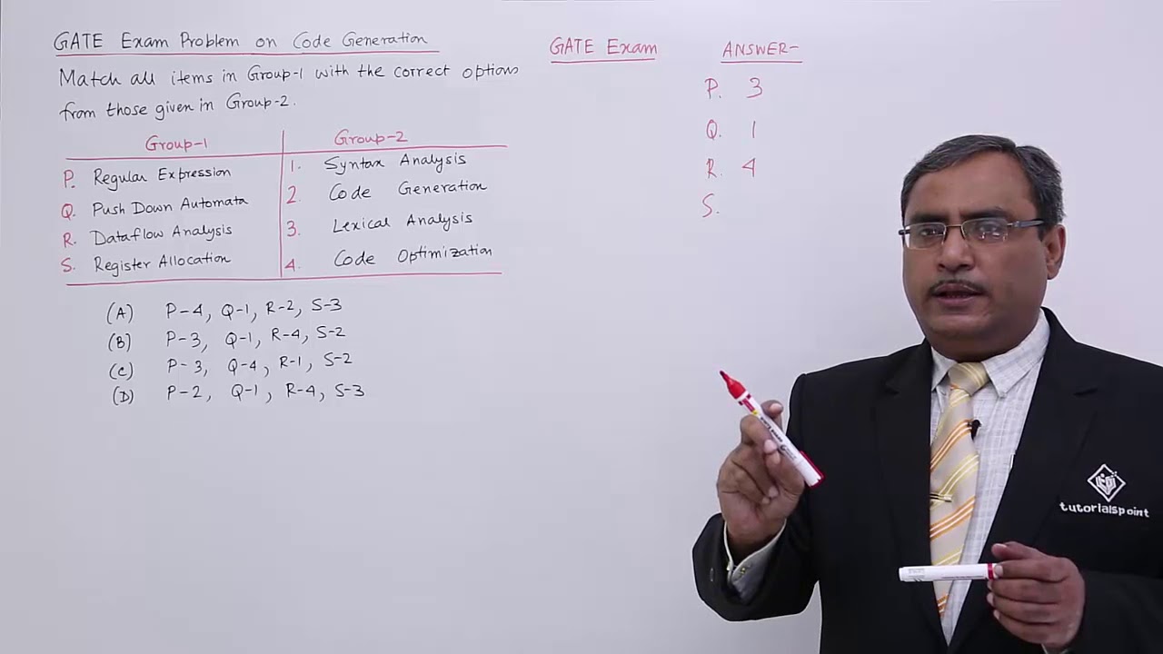 Code Generation - GATE Exercise 2