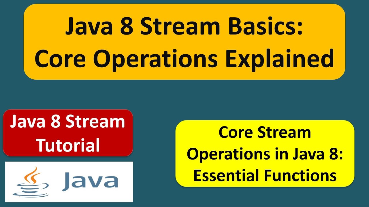 Java 8 Stream Basics: Core Operations Explained | Streams in Java