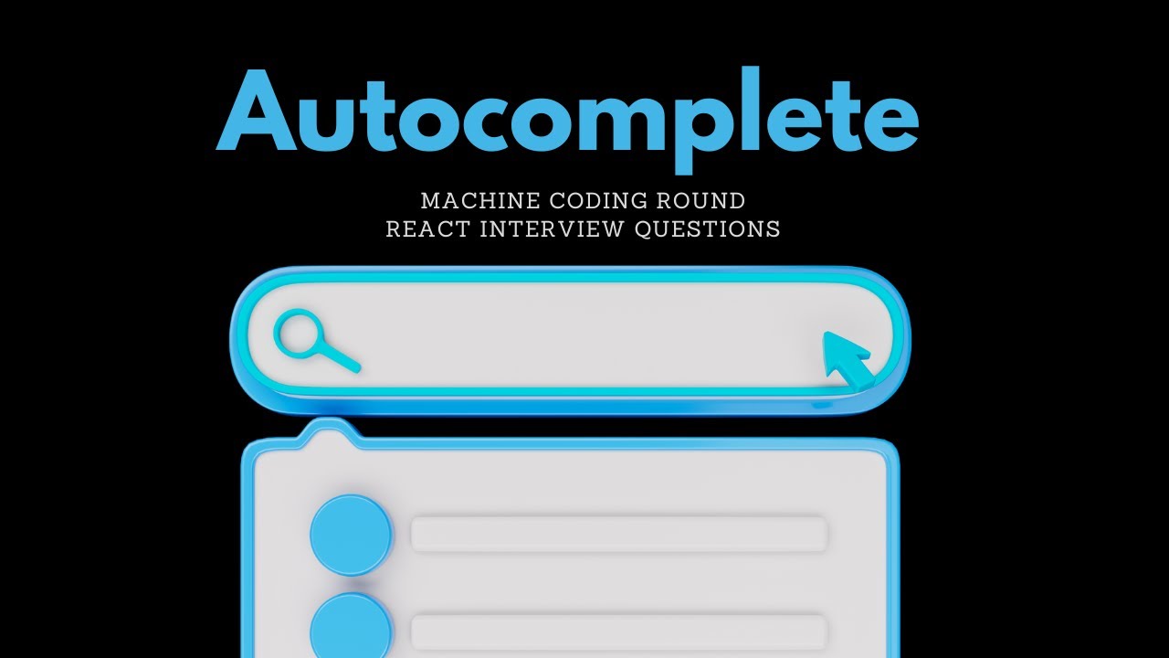 React Js Search Bar | React Interview Questions | Machine Coding Round
