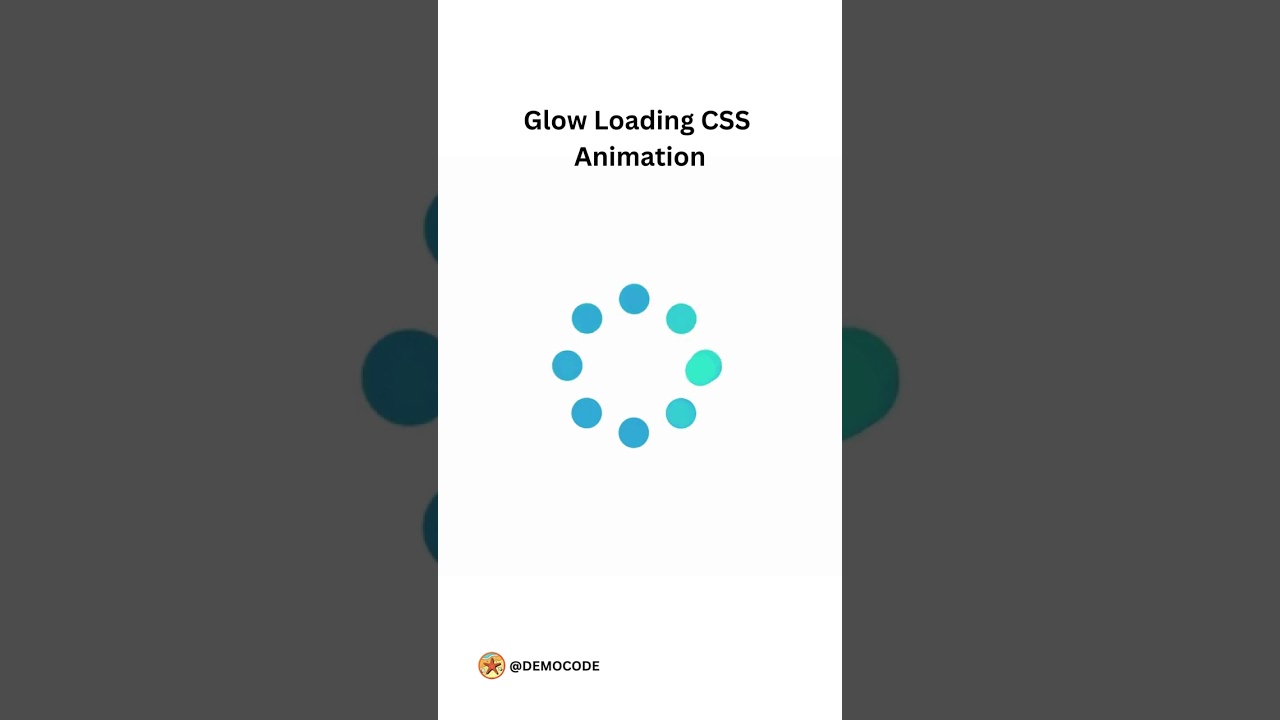 Glow Loading CSS Animation || #animation #css #threejs #coding #developer #cssanimation #shorts