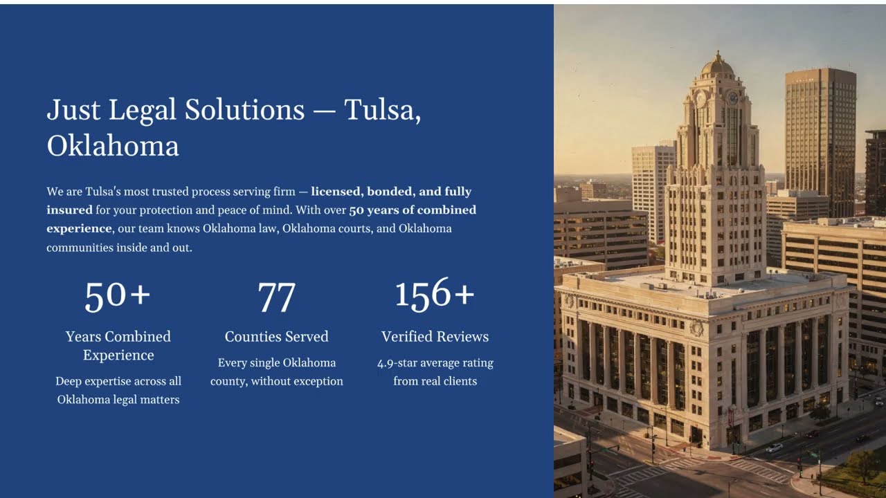 How much does a process server cost in Oklahoma? Full 2026 pricing breakdown — no hidden fees.