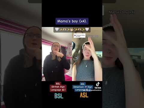 #MamasBoy #trend #tiktok #ASL #AmericanSignLanguage #BSL #BritishSignLanguage #signlanguage