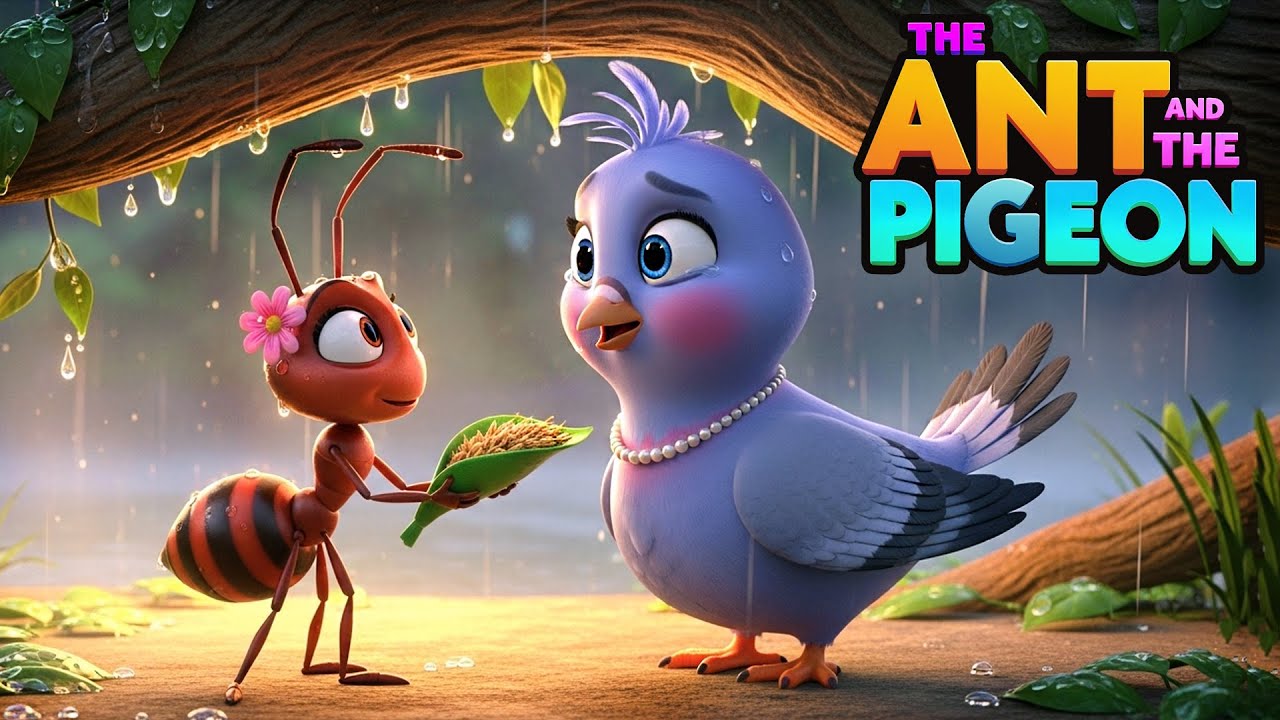 The Ant and the Pigeon 🐜🕊️ | English Moral Stories | Bedtime Stories