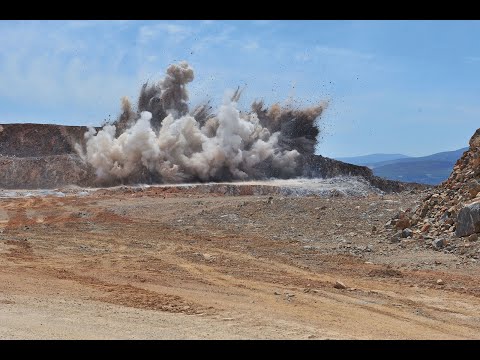 Quarrying of Stone ( Blasting Method ) and its Operation in Urdu.